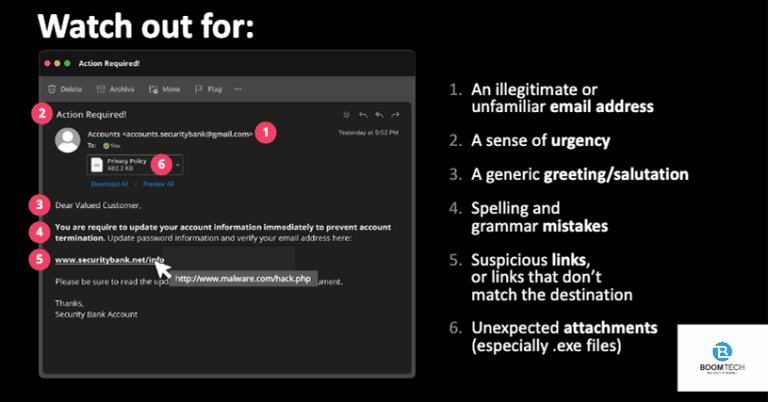 What to watch out for - BoomTech IT, Inc.